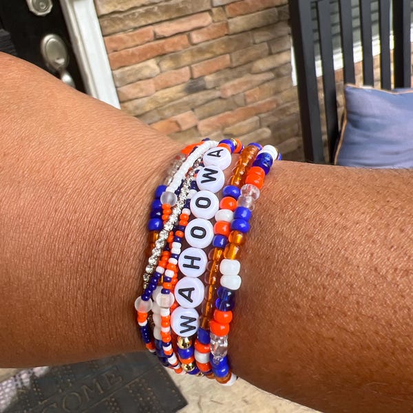 Customizable College Bracelet - Etsy