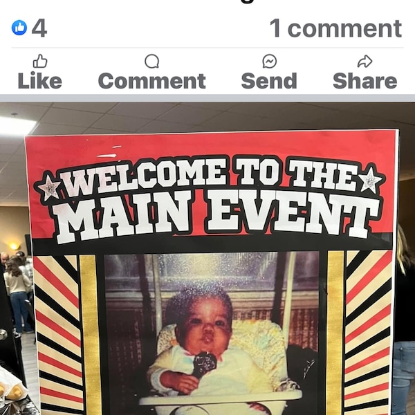 Boxing Welcome Sign, Boxing Party, the Main Event, Boxing Theme ...