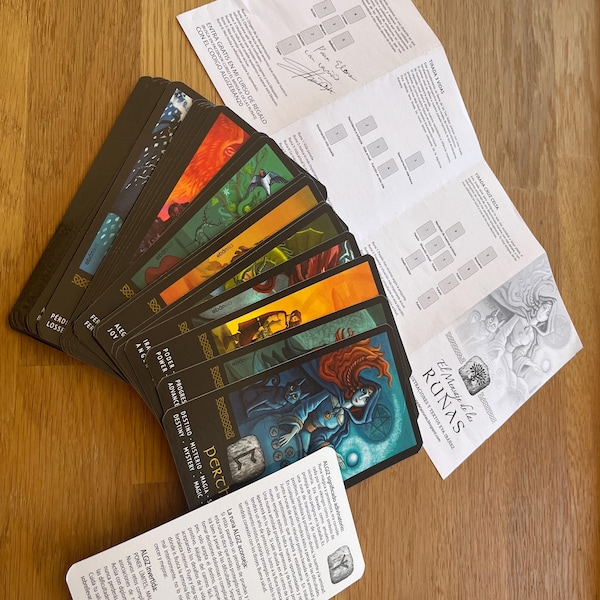 ORACLE RUNES TAROT - to Learn to Read the Runes - Text in Spanish ...