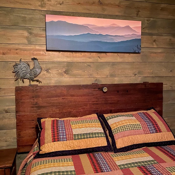 Blue Ridge Sunset Mountain Wall Art | Canvas Wall Decor Landscape Print ...