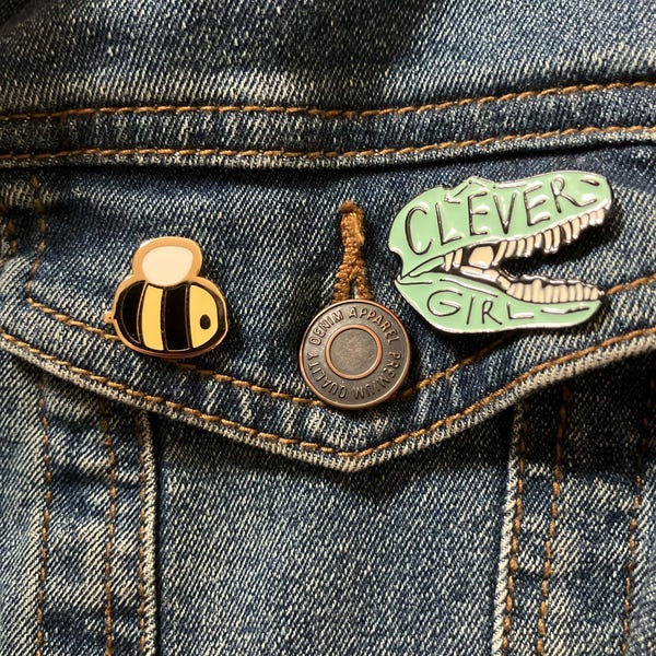 Bee Mini Pin - Cute Small Yellow Gold Kawaii Board Filler Hard Enamel ...