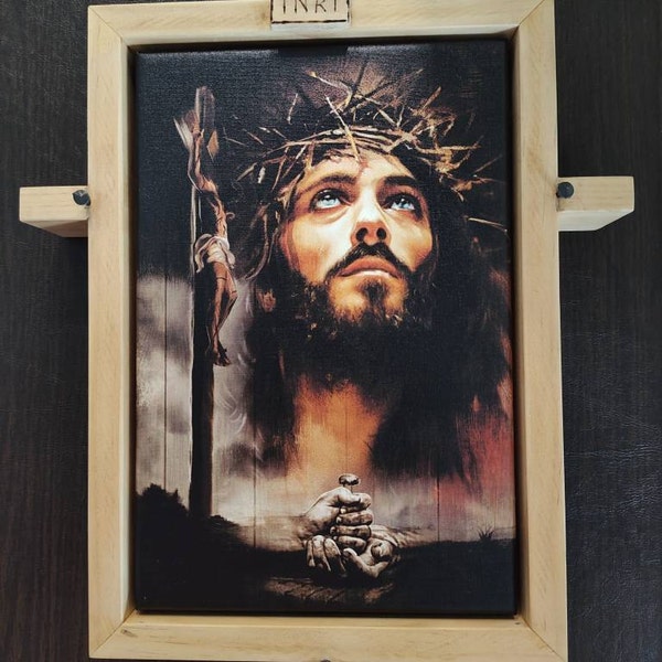 The Life of Jesus Canvas Jesus Portrait Artwork, Gift for Christians ...