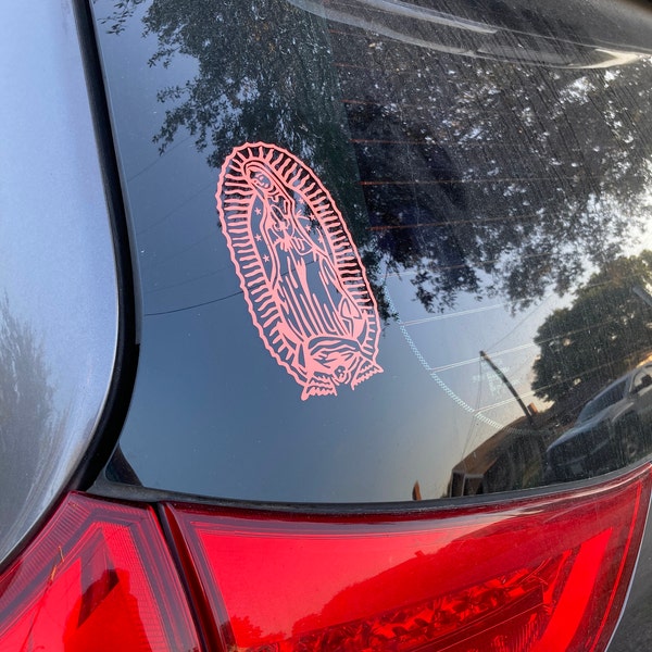 Virgin Mary Vinyl Decal (virgen De Guadalupe) - Etsy