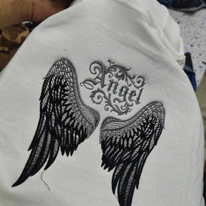 Machine Embroidery Design Christening Royal Angel Baroque - Etsy