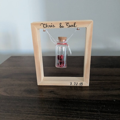 Two Hearts Together One Love Forever. Message in a Bottle. Personalised ...