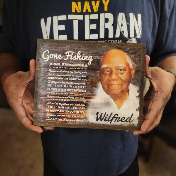 Gone Fishing Poem Memorial Photo Frame: Personalized Fisherman Memory ...