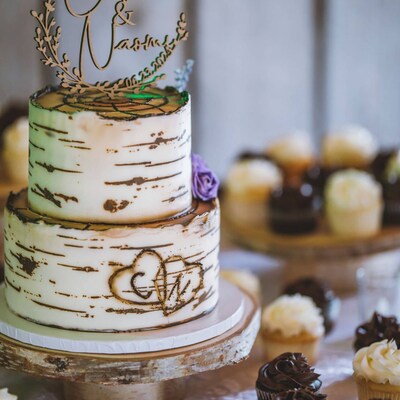 Gold Wedding Cake Topper, Mr Mrs Cake Topper,personalized Cake Topper ...