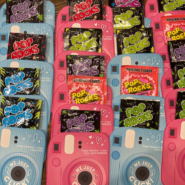 Instant Camera Valentines, Valentine Printable, Camera Valentine, Kids ...