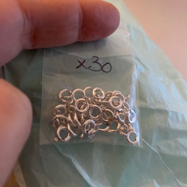 Sterling Silver Spring Ring Clasps 5mm – Bulk Closures (10 Units) - Etsy