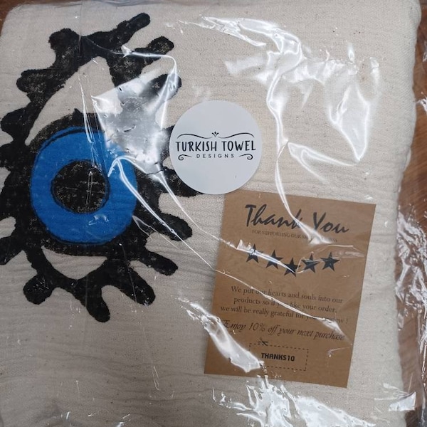 Turkish Cotton Green Evil Eye Kimono, Cardigan Robe, Evil Eye Ethnic ...