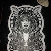 Viking Freja Sticker Nordic Freya Goddess Cats freyja Pagan Norse ...
