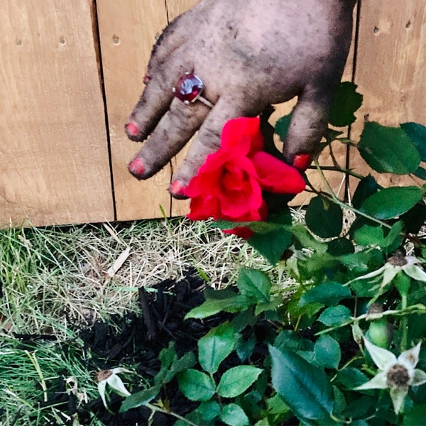 Large Intense Blue Lab Quartz in Sterling Silver Cocktail Ring 8.9ct ...