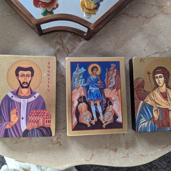 Icon of Saint Anthony of Padua, Handmade Icon, Wooden Icon, St Anthony ...