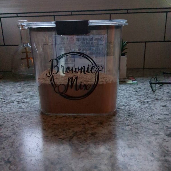 LABELS ONLY - Brownie Mix Pantry Label Decals for Your Own Containers ...