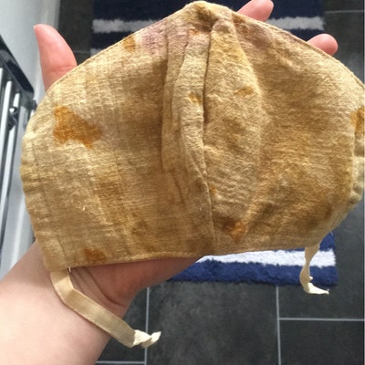 Organic Mask X 1, Plant Dyed, Eco Friendly Organic Cotton Face Mask. 3 ...