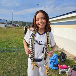 Baseball Ribbon Lei/graduation Leis/senior Night/sport Night/graduation ...