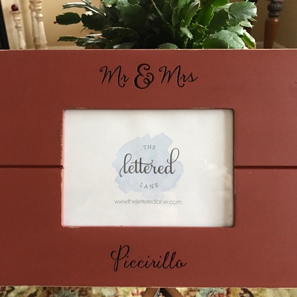 Wedding Gift, Picture Frame, Mr and Mrs Frame, Mr & Mrs Gift, Custom ...