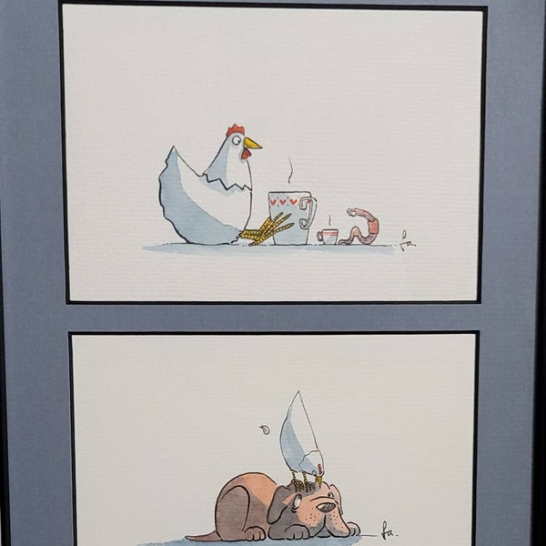 Kiwi and Kiwi. Illustrated by Friederike Ablang. Printed and Signed. 12 ...