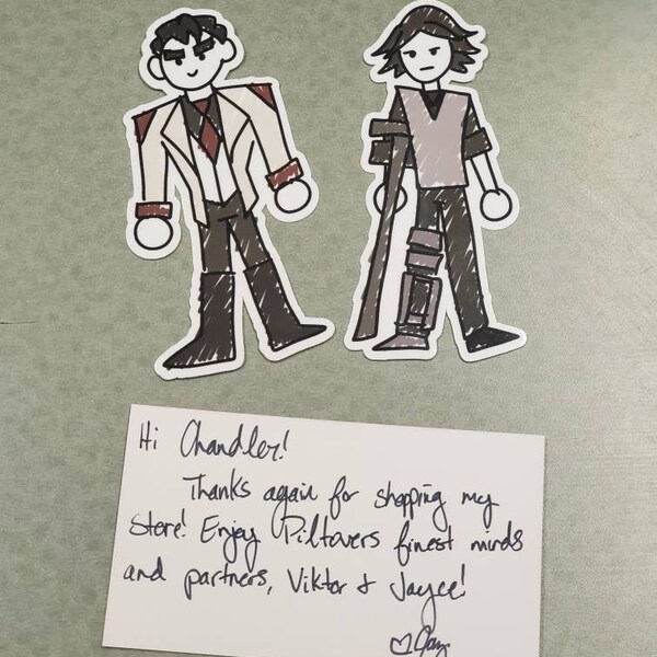 Viktor Scribble Sticker - Arcane - Etsy