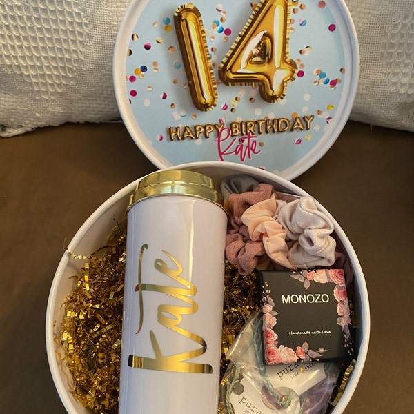 Birthday Gift Box - Birthday Gifts for Her - White Confetti - Happy ...