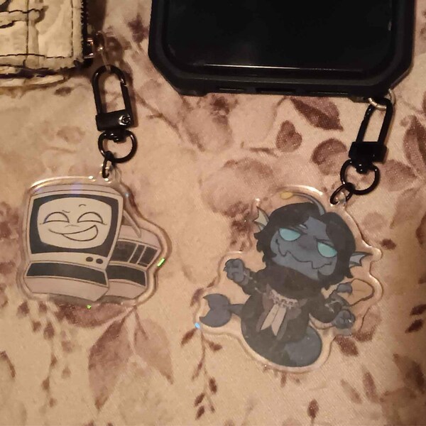 Roblox Pressure Holographic Acrylic Keychains - Sebastian Solace and ...