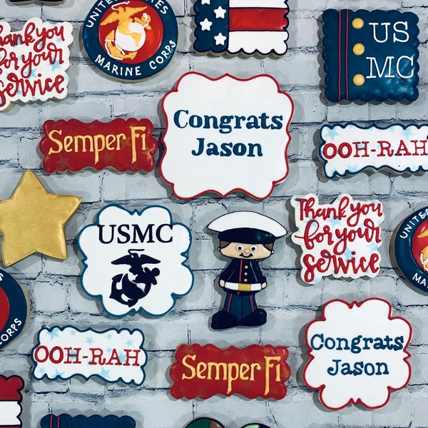 Marine or Service Man Cookie Cutter and Fondant Cutter and Clay Cutter ...