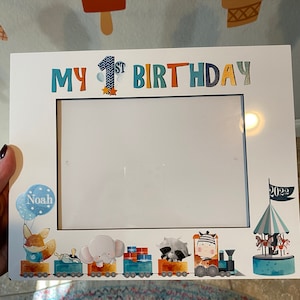 Personalized-my FIRST Birthday Picture Frame Personalize | Etsy