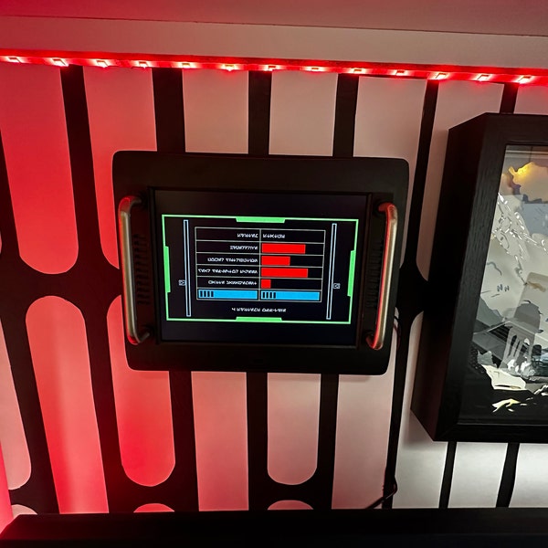 Tactical HUD - 8-inch - Animated Digital Display - Star Wars Inspired ...