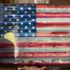 24 Inch Rustic American Flag Metal Sign - Etsy