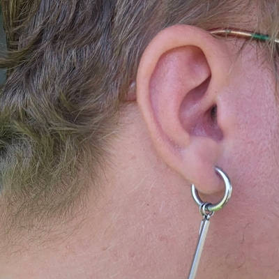 One Double Stick Dangle Stick Earring Male Stick Dangle Stick Long ...