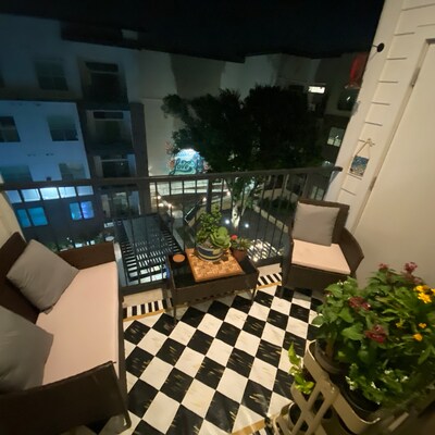 FLOORCLOTH Buttons Hand Painted Canvas Rug COUNTRY PRIMITIVE 6'x8' - Etsy