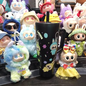 16 Oz Ready to Apply Labubu Cup Wrap, Labubu UV DTF Decal, 20oz Labubu ...