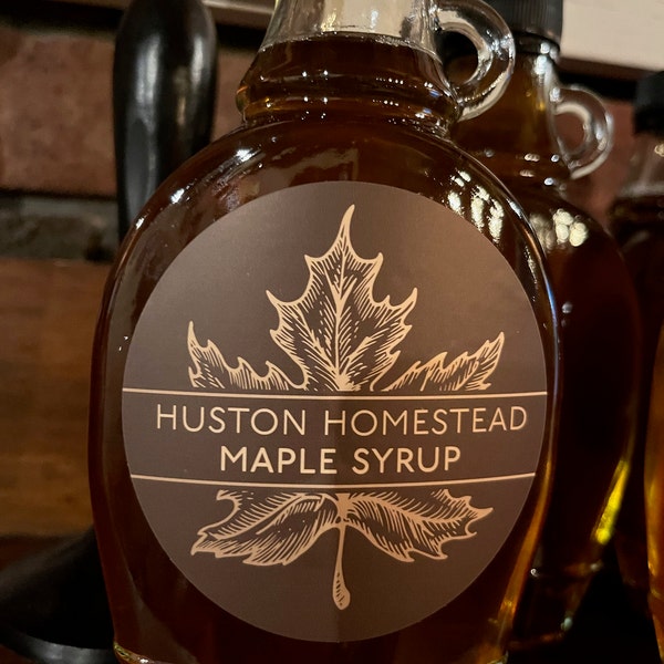 Maple Syrup Labels, Syrup Bottle Label, Maple Syrup Stickers ...