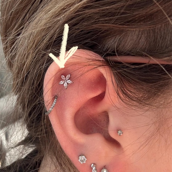 14K Gold Black Nose Ring Set 20g/2mm Nose Stud/cz Gemstone Nose Stud ...