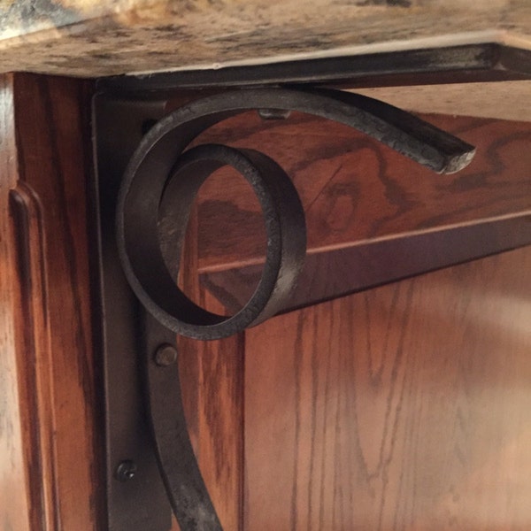 Shelf Bracket Hand Forged - Style 03 Modern - Made in USA - Etsy