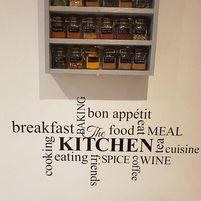 Kitchen Wall Art Word Art, Kitchen Wall Decor, Kitchen Wall Sticker ...