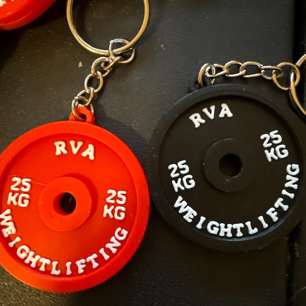 Custom Weight Plate Keychain: Personalized Gym Gift, Fitness Fan ...