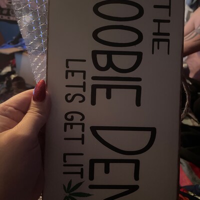 Doobie Den, Stoner Gift, Funny Marijuana Signs, Dispensary Decor ...