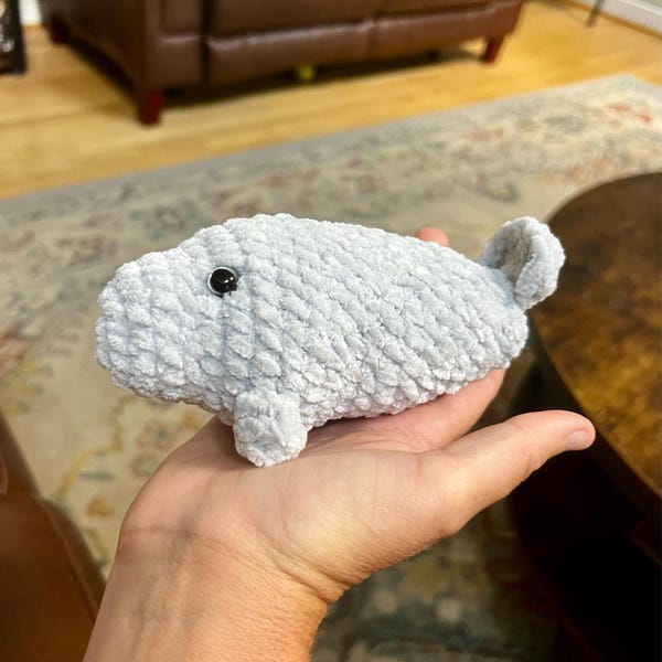 No Sew Marley the Manatee Animal Crochet Pattern Amigurumi Pattern ...