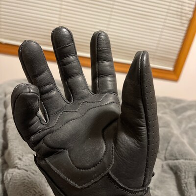 Men's Premium Leather Perforated Gloves - Etsy