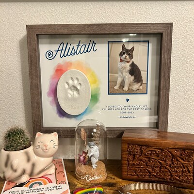 Dog Collar Holder Frame Pet Memorial, Cat Collar Memorial Holder, Pet ...