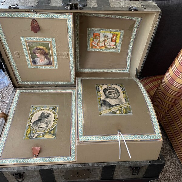 Antique Trunk Interior Trim Kit Complete Set of Original Reproduction ...