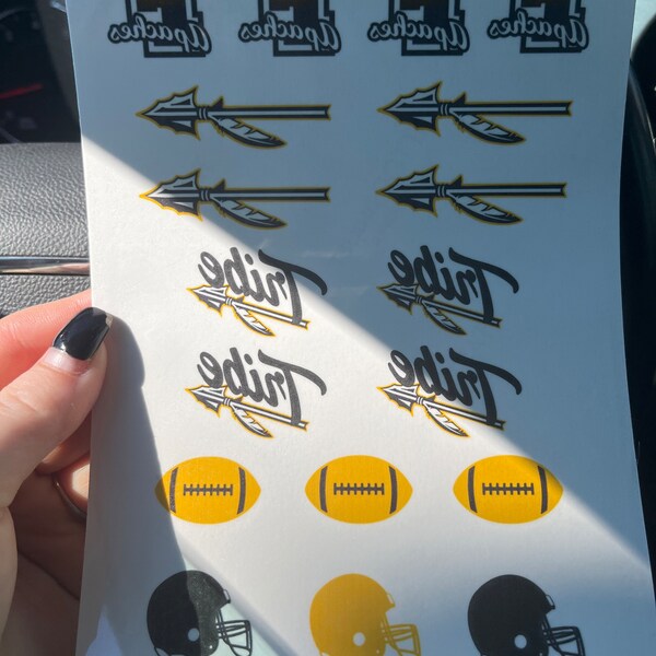 Custom School Spirit Tattoos, Temporary Tats, Your Mascot, Your Team - Etsy