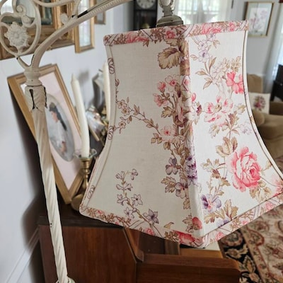 Candelabra Lamp Shades Square Bell Candle Clip Lampshades in Vintage ...