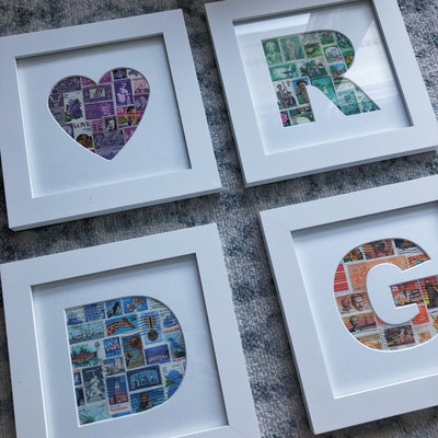 Name / Word Photo Mat Personalized Custom Cut Matting Frame Ready N100 ...