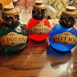The Legend of Zelda Red Green and Blue 3 Potion Bundle | Etsy