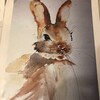 8X10 Brown Bunny Original Watercolor Painting Print, Great New Mom Gift ...