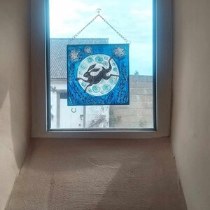 FOX GLASS SUNCATCHER. 5 X 5. Stained Glas Fox. Fox Gift. Handmade in ...