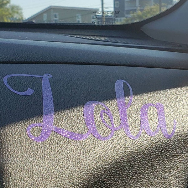 Glitter Name Decal | Glitter Name Sticker | Glitter Decal | Wine Glass ...