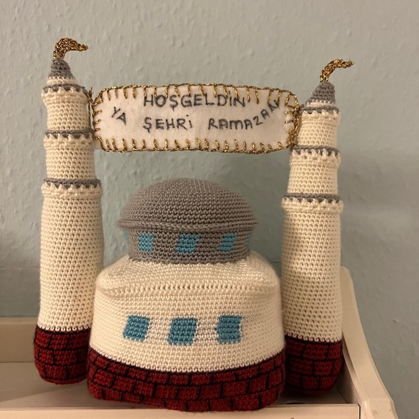 Crochet Pattern, Video Supported, Crochet Mosque and Fountain ...